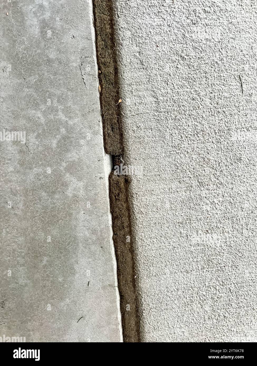 Concrete Joint in Garage of New Build House Stock Photo - Alamy