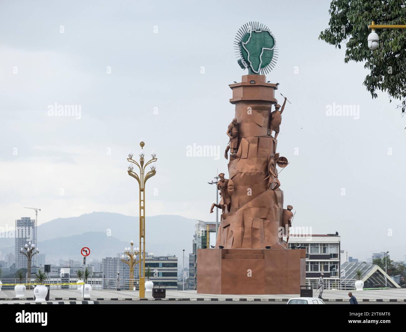 Addis Ababa, Ethiopia-October 15, 2024: The Adwa Victory Monument in ...