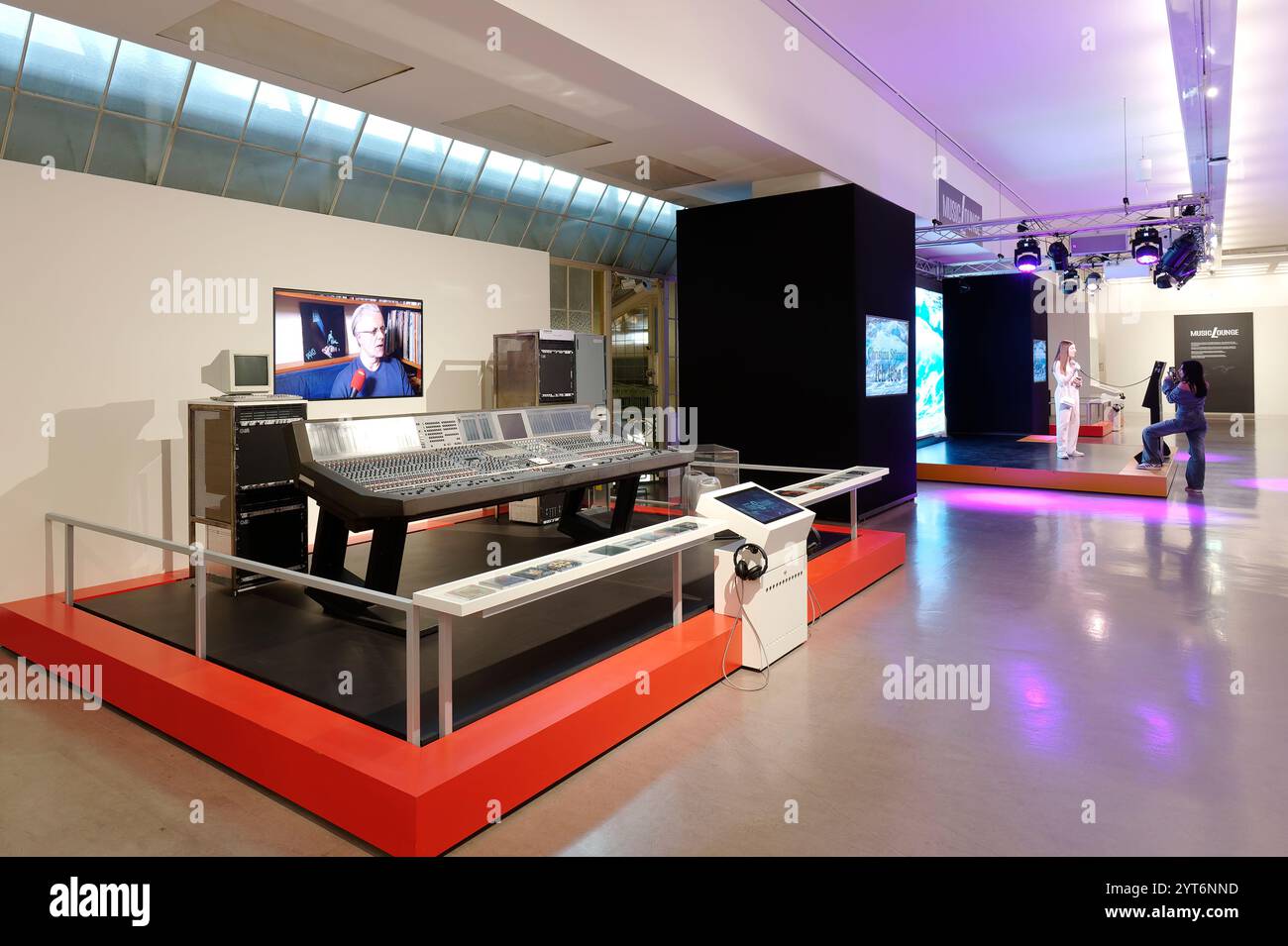 Technical Museum Vienna, Austria. Digital recording studio, AMS Neve ...