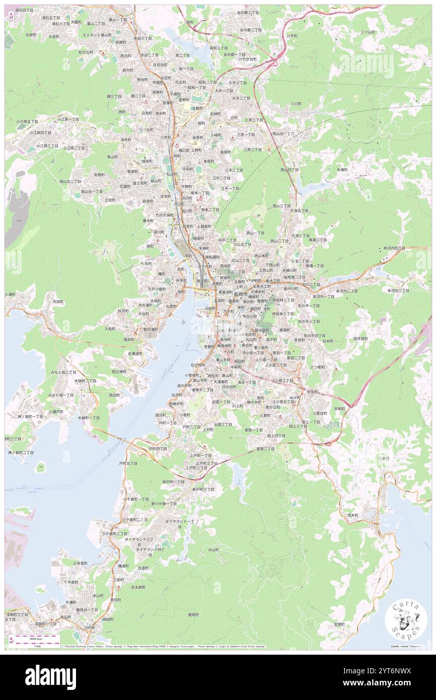 Dejima Island (historical), Nagasaki-shi, JP, Japan, Nagasaki, N 32 44 ...