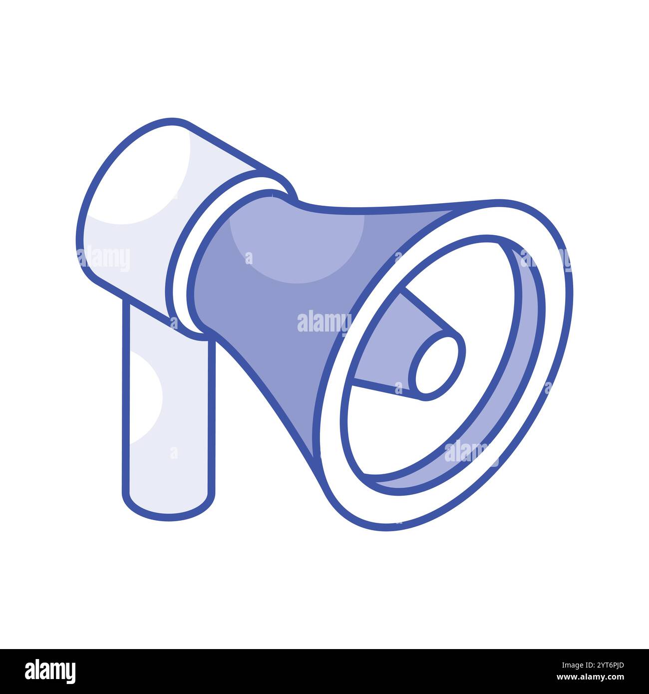 Grab this beautifully designed icon of megaphone in editable style, a ...