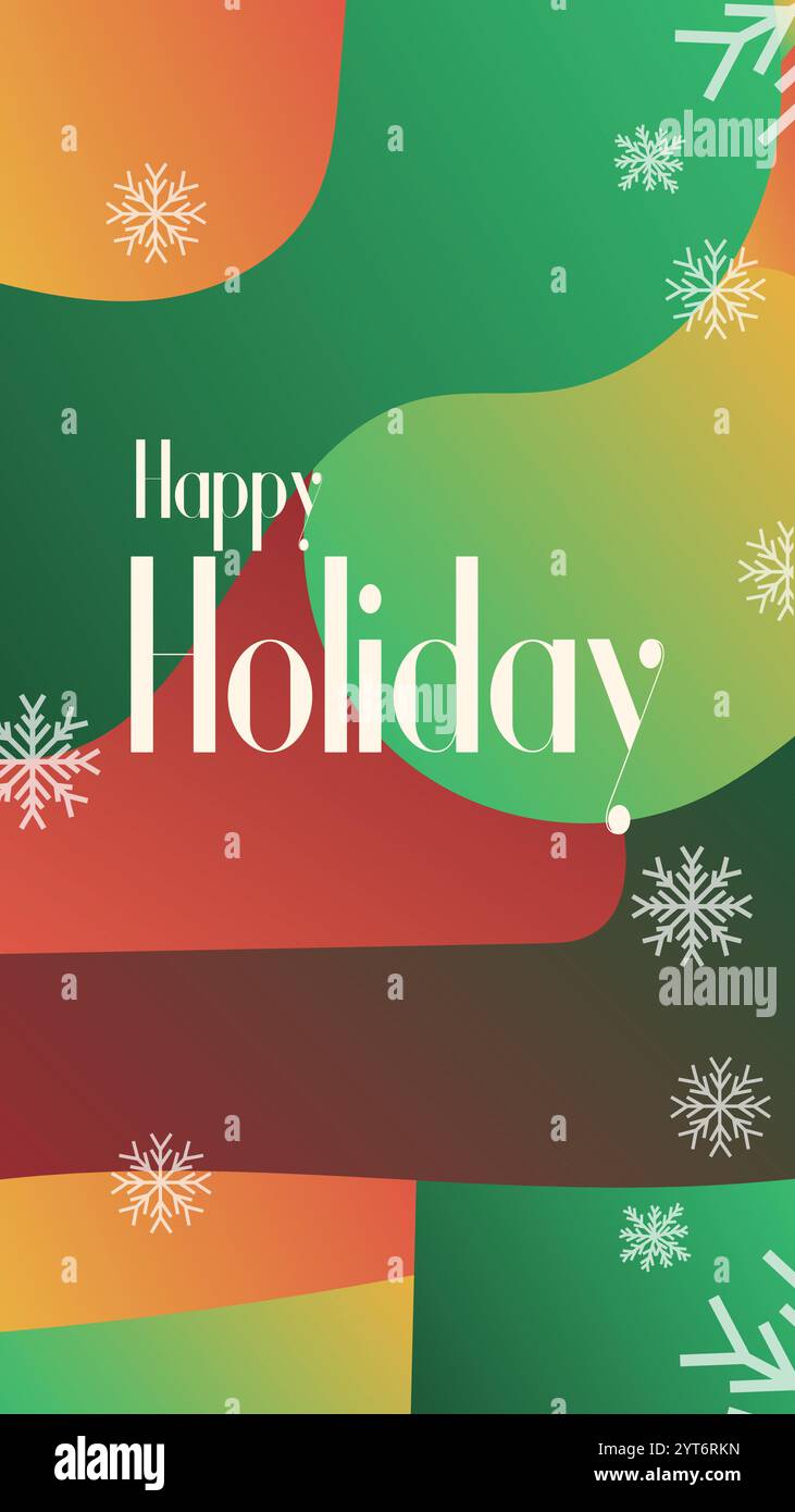 happy holiday in abstract christmas style backgound and snow flake for ...