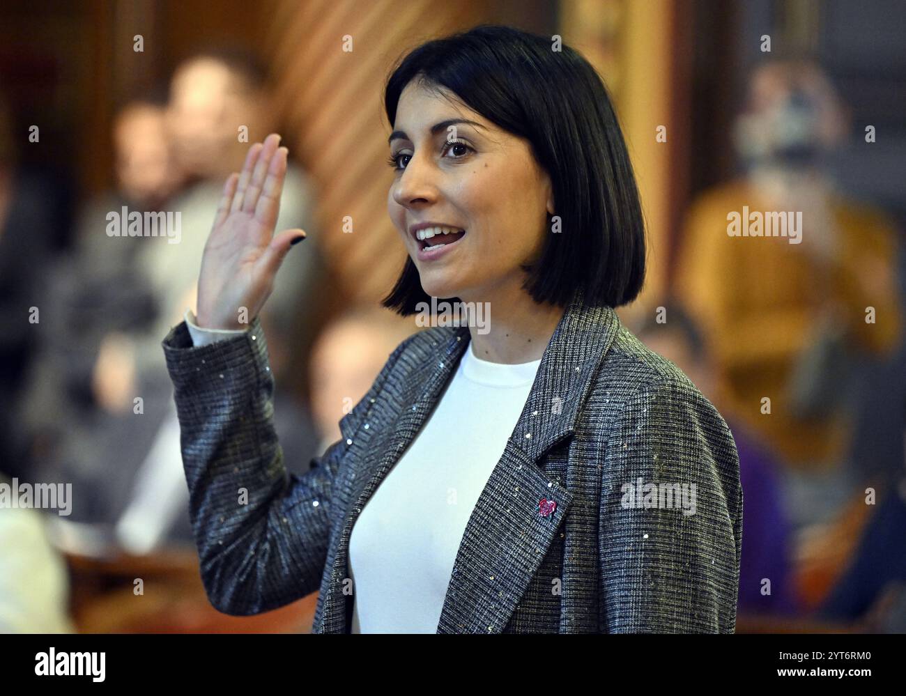 Liege, Belgium. 06th Dec, 2024. PS Laura Crapanzano pictured during the ...