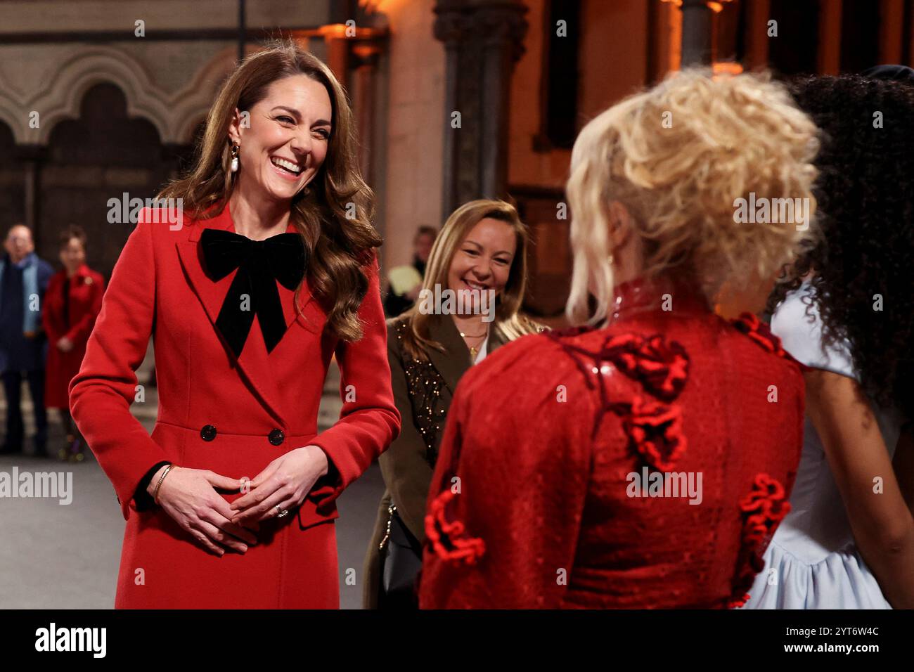 The Princess of Wales meets Olivia Dean and Paloma Faith during the ...