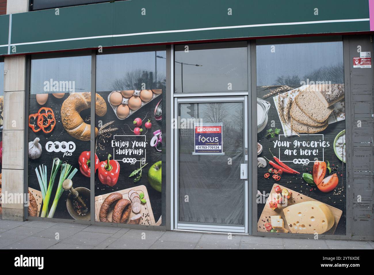 Slough, UK. 6th December, 2024. A closed down former Polish supermarket ...
