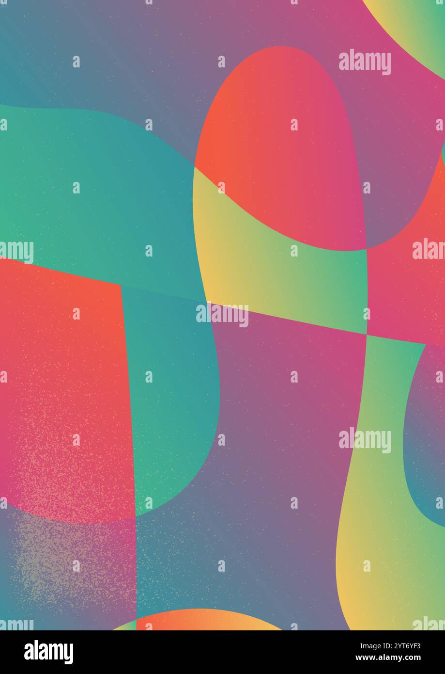 Retro Textured Gradient in Warm Hues. Abstract gradient background with flowing. Subtle grainy ...