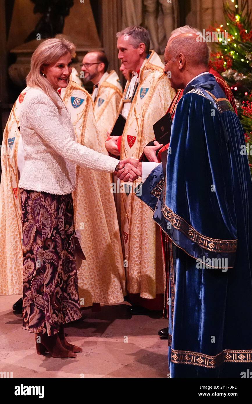 The Duchess of Edinburgh arrives for the Together At Christmas carol ...