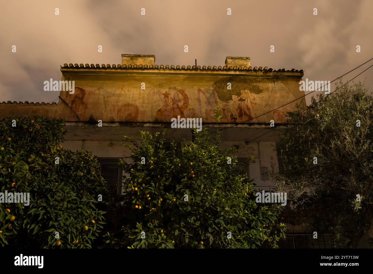 Faded slogans painted by insurgents in a 1944 uprising remain partially ...