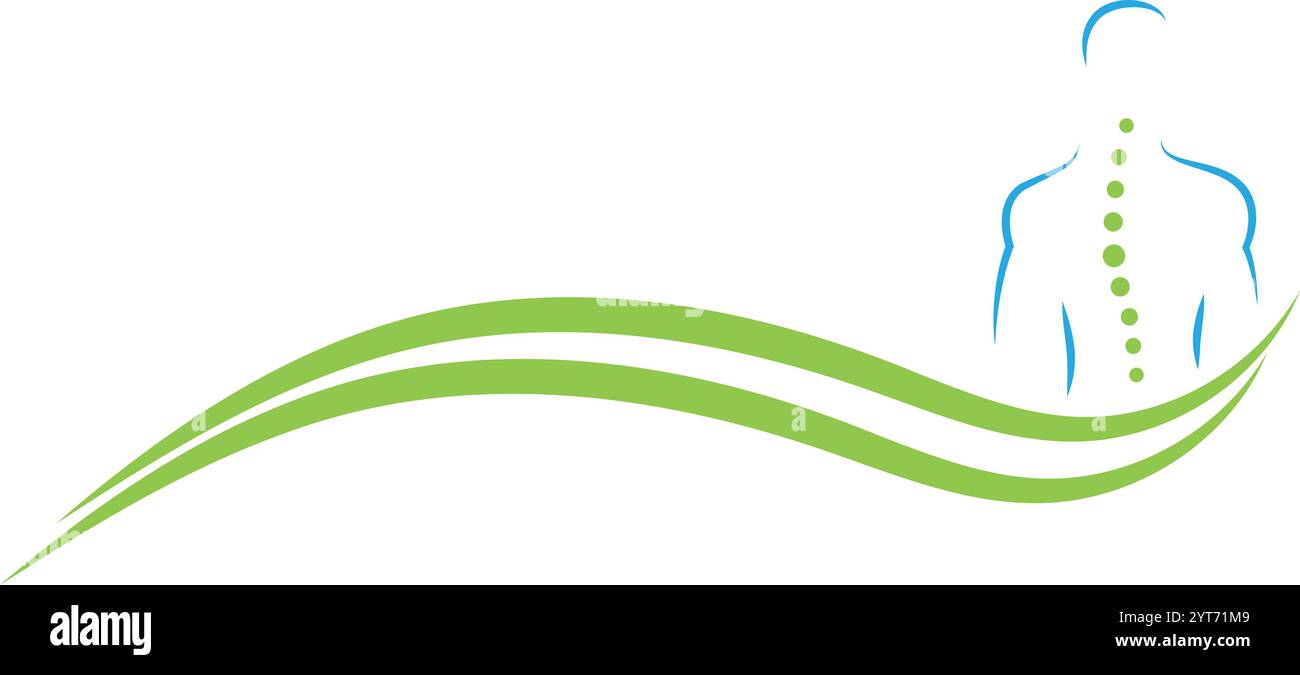 Orthopedics, physiotherapy, spine, chiropractor, massage, logo Stock ...
