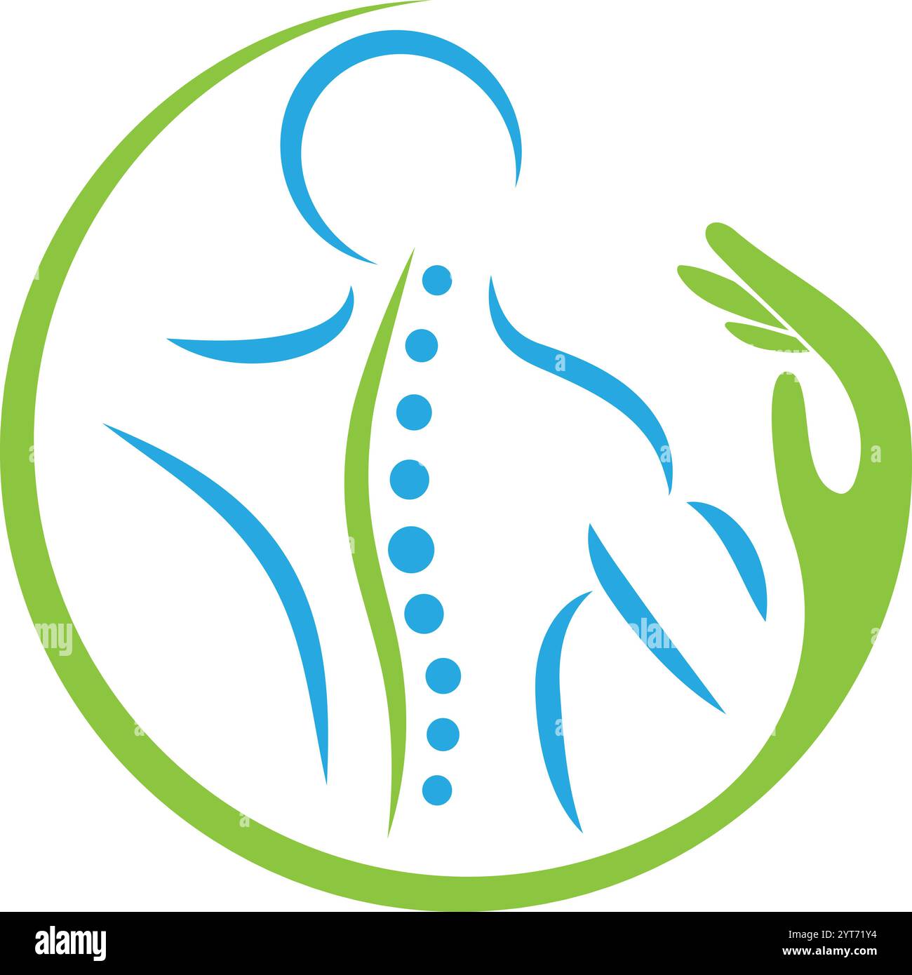 Orthopedics, physiotherapy, spine, chiropractor, massage, logo Stock ...