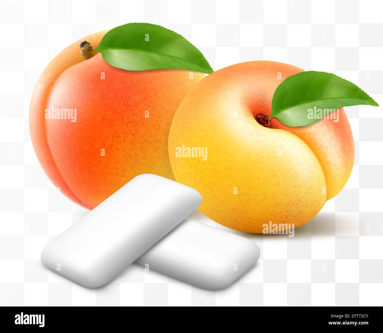 Bubble gum with an apricot or peach flavor. Pads of bubble gum ...