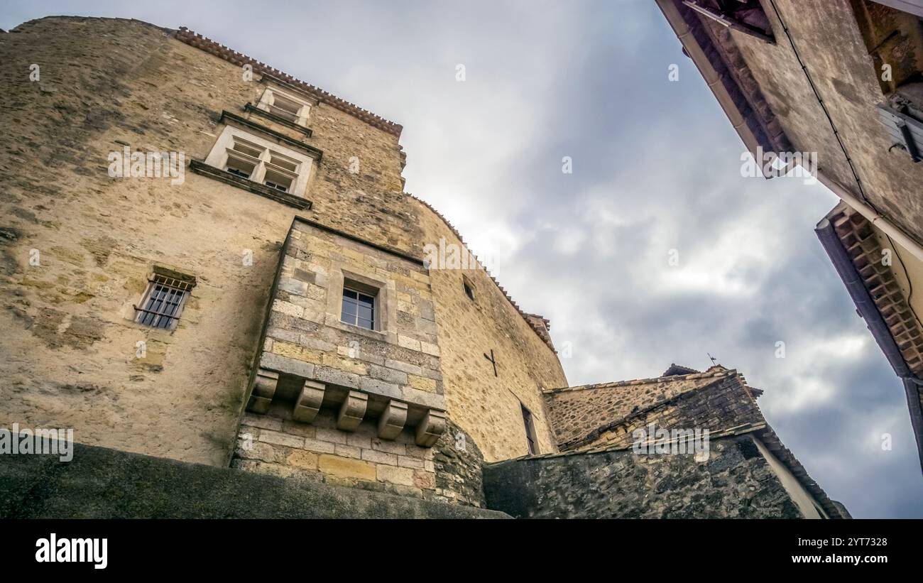 Le Chateu, castle built in the XI century in Puissalicon. In the XIII ...