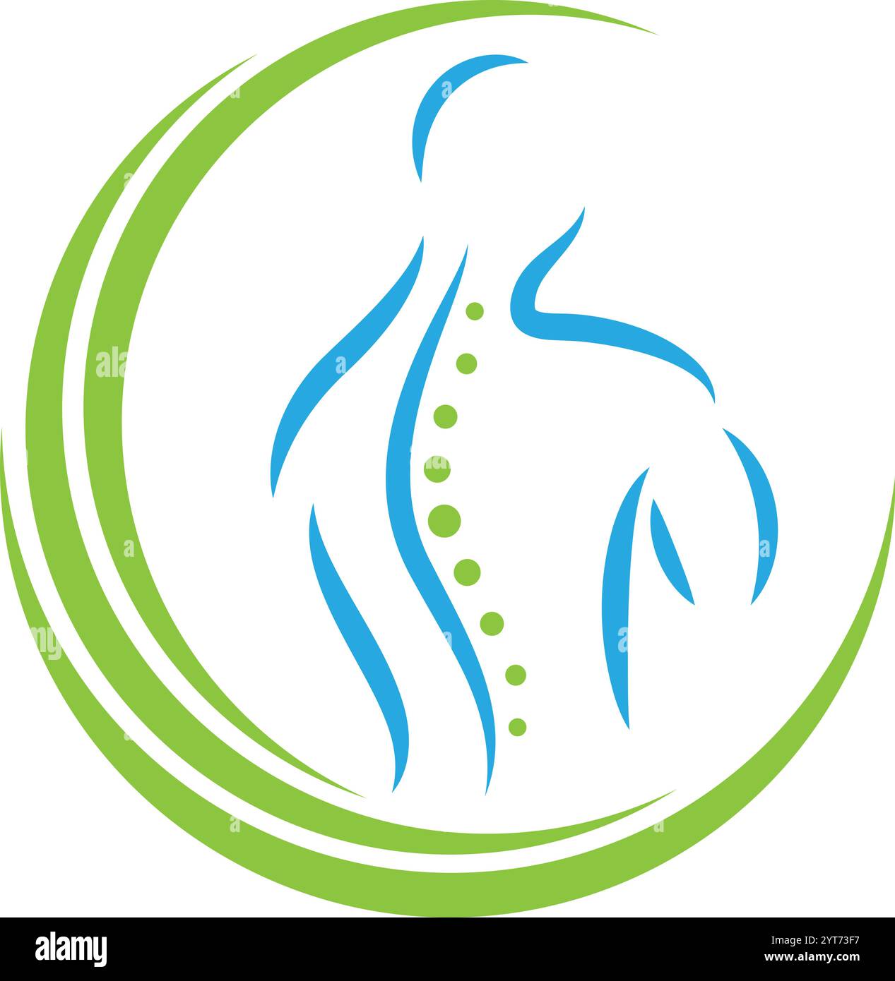 Orthopedics, physiotherapy, spine, chiropractor, massage, logo Stock ...