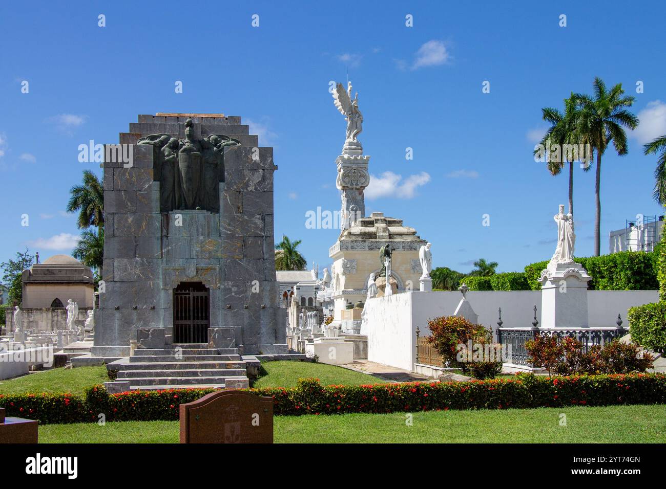 The Ornate Mausoleum in Cristoban Colon cemetery, La Habana, Havana ...