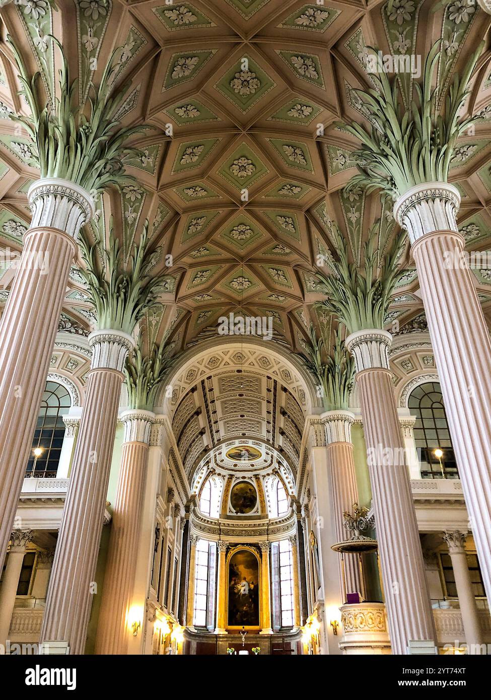 Leipzig, ceiling, altar, architecture, columns, Christianity ...