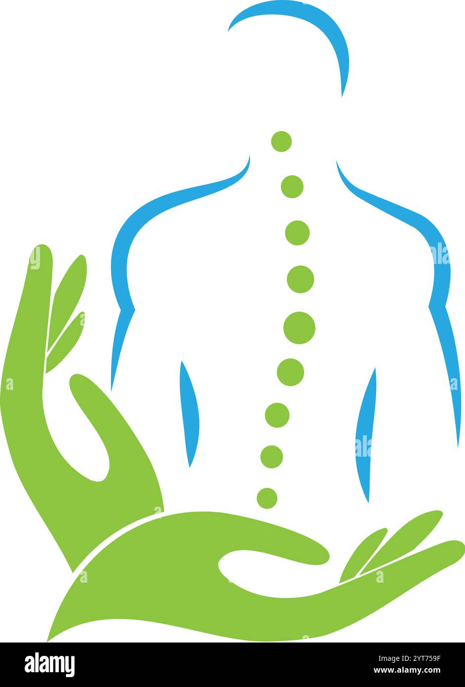 Orthopedics, physiotherapy, spine, chiropractor, massage, logo Stock ...