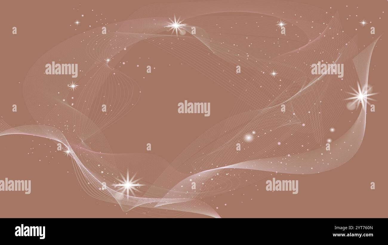 Abstract Background in the Trendy Color of the Year 2025 with Flowing ...