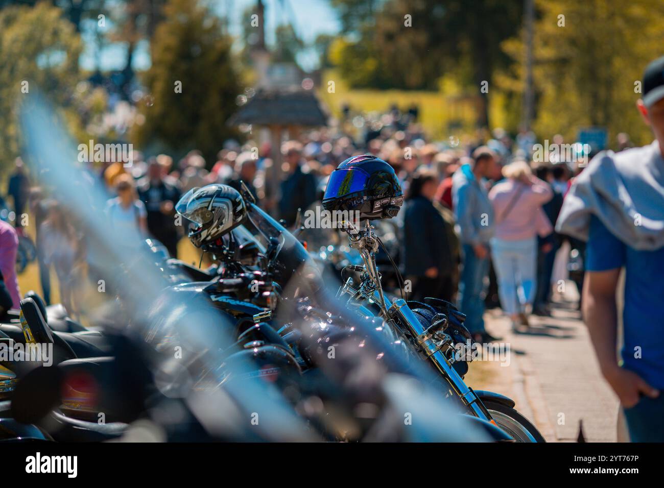 Motorcycle Club Meeting Stock Photo - Alamy