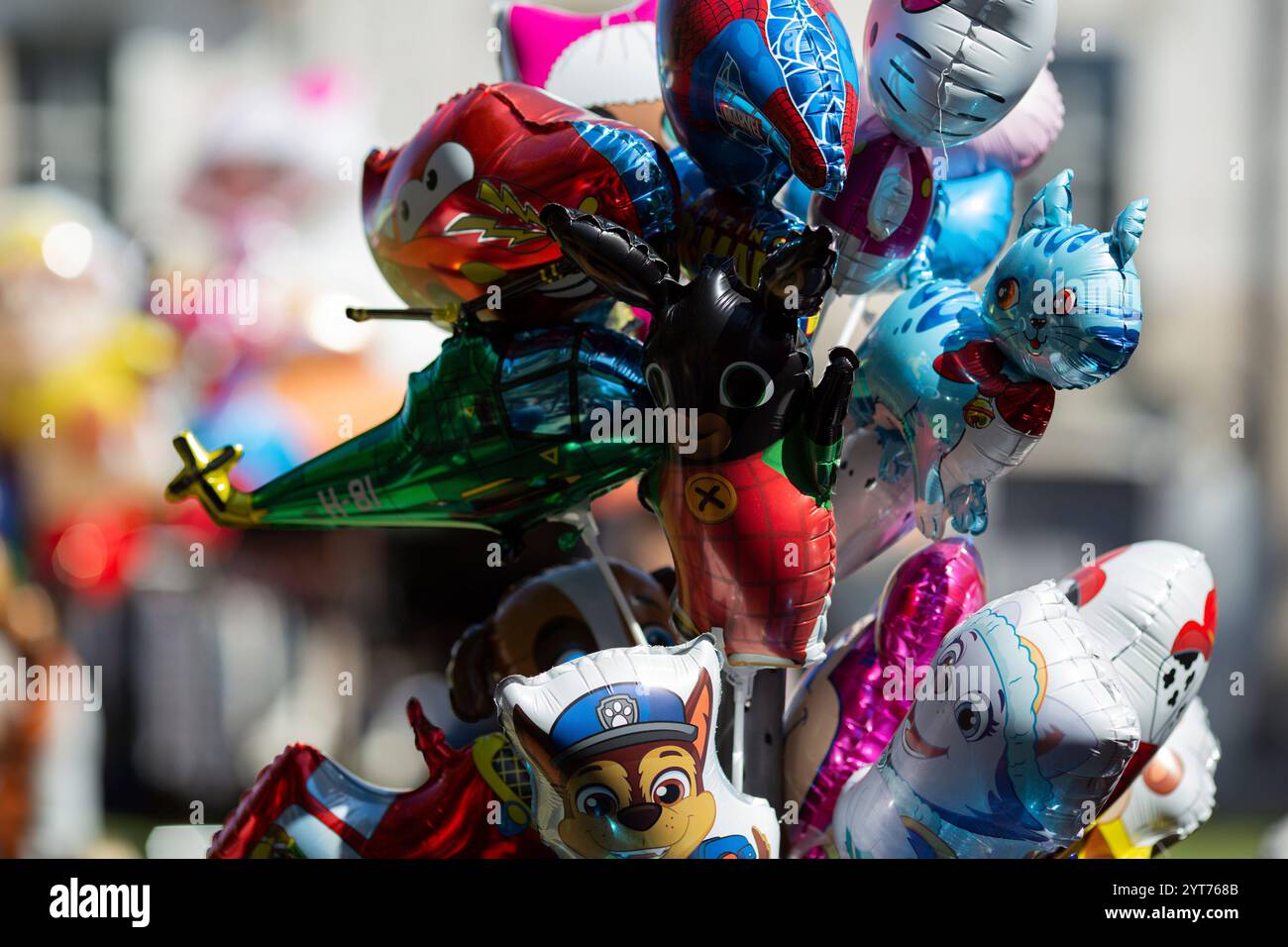 Lots of colorful balloons Stock Photo - Alamy