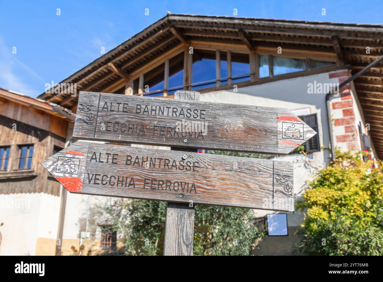 Adige valley cycle path hi-res stock photography and images - Alamy