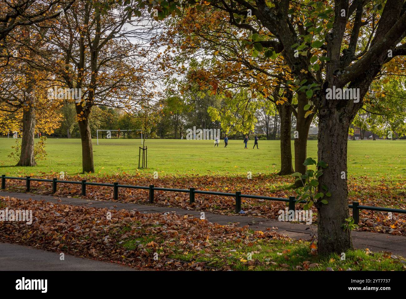 Selly Park Recreation Ground, Selly Park, Birmingham, UK Stock Photo ...