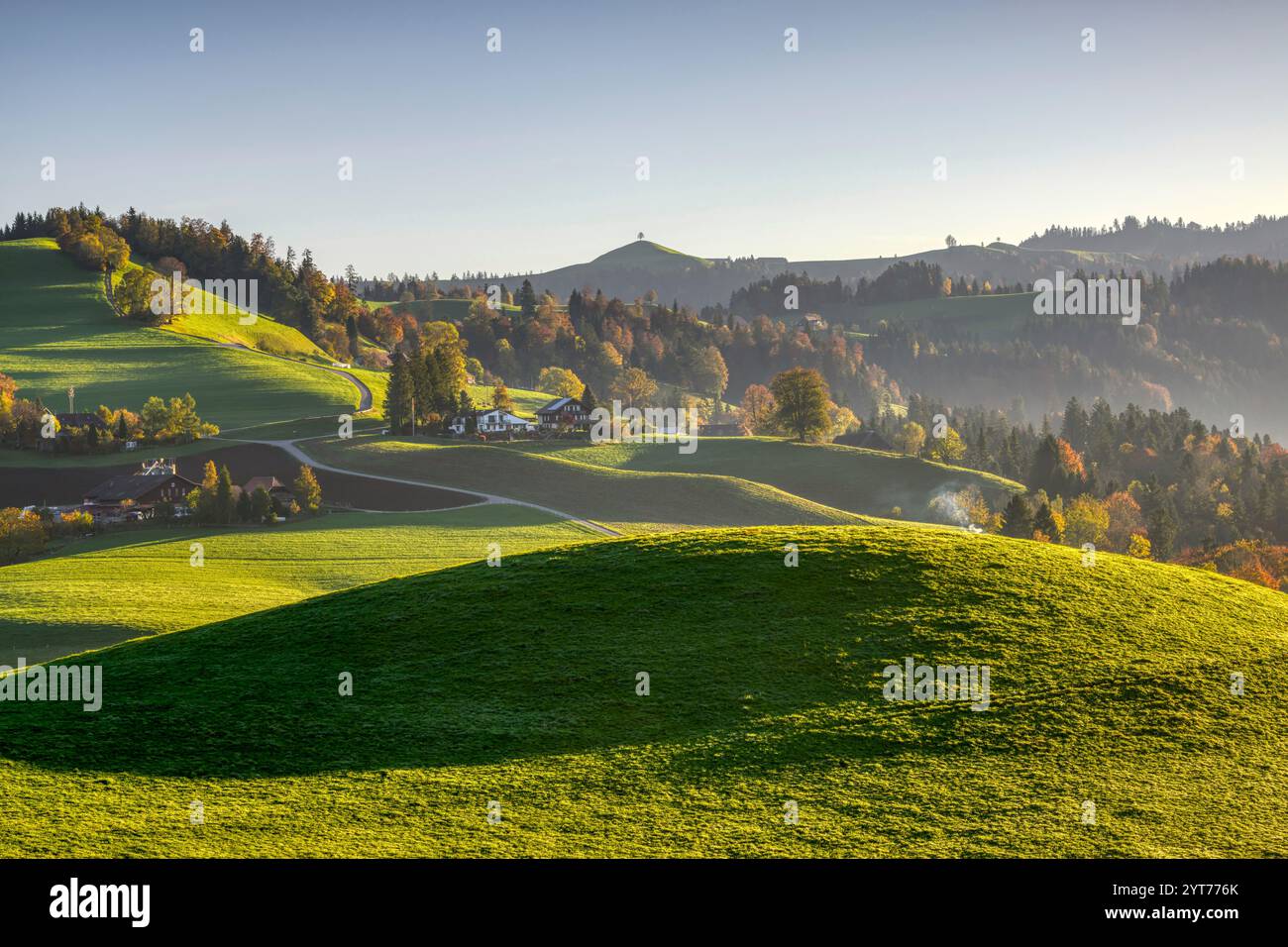 Landscape in the Bernese Oberland. Canton of Bern. Emmental ...