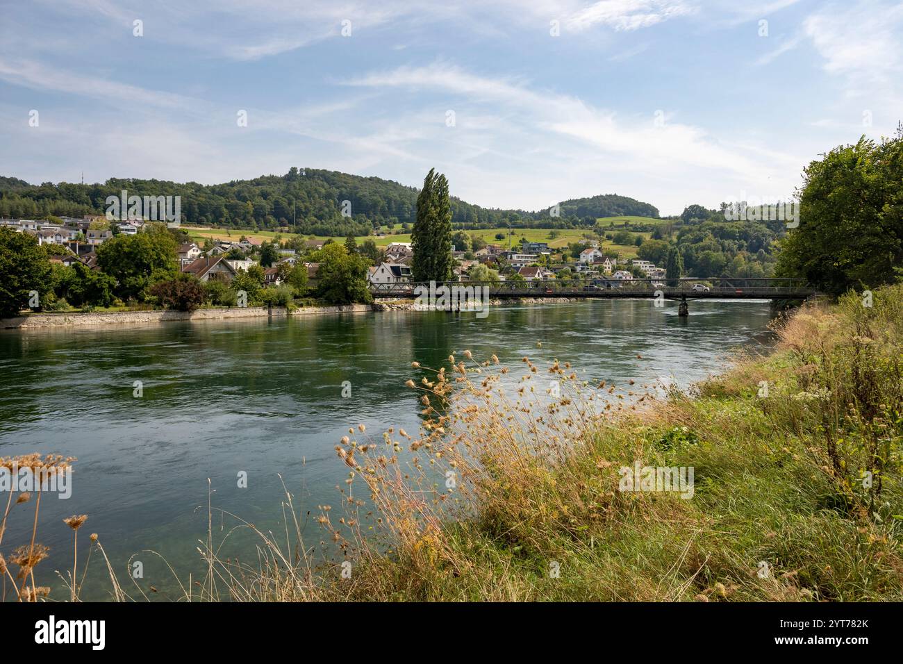 Schaffhausen by the Rhine River in Switzerland Stock Photo - Alamy