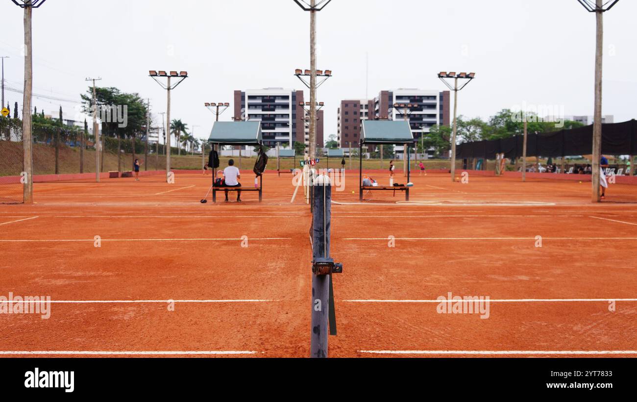 Tennis court benches hi-res stock photography and images - Alamy