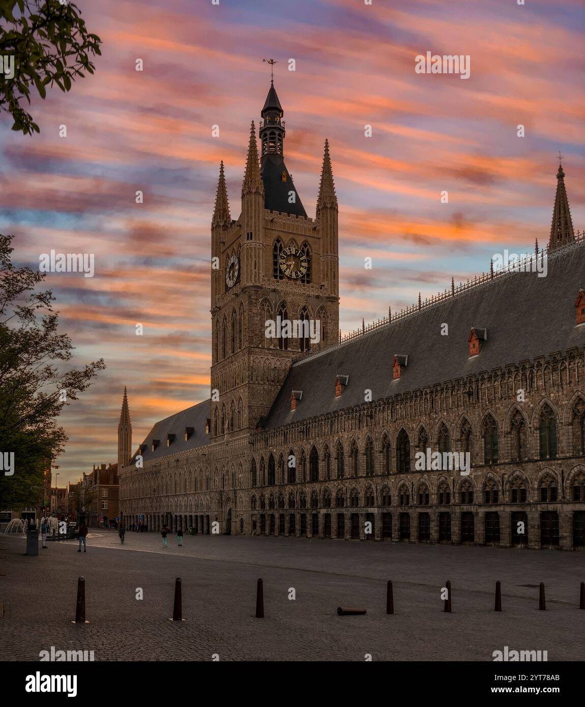 Ypres, In the historic Cloth Halls, a large Gothic building complex on ...