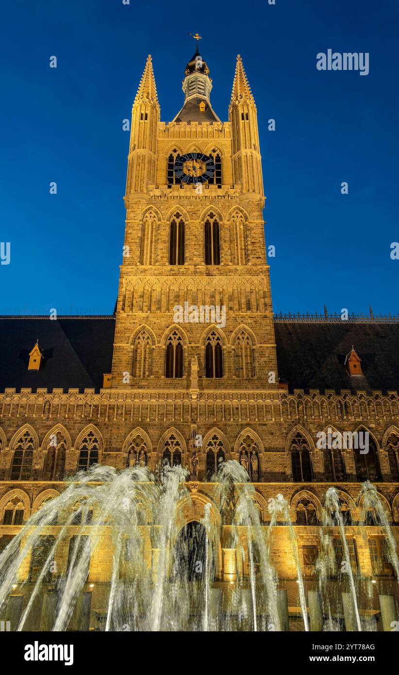 Ypres, In the historic Cloth Halls, a large Gothic building complex on ...