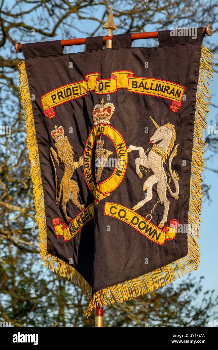 Ypres, flag of the Pride of Ballinran Band from Kilkeel Co Down ...