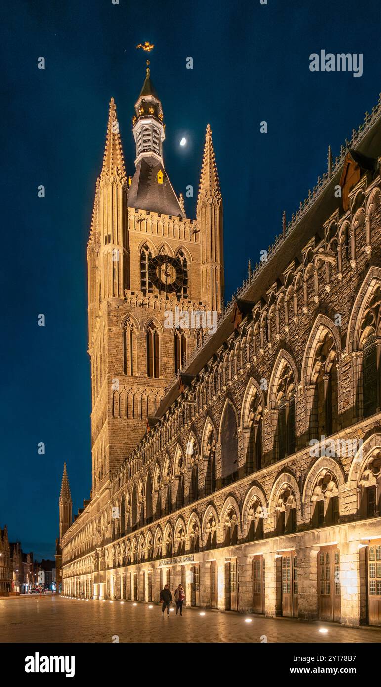 Ypres, In the historic Cloth Halls, a large Gothic building complex on ...