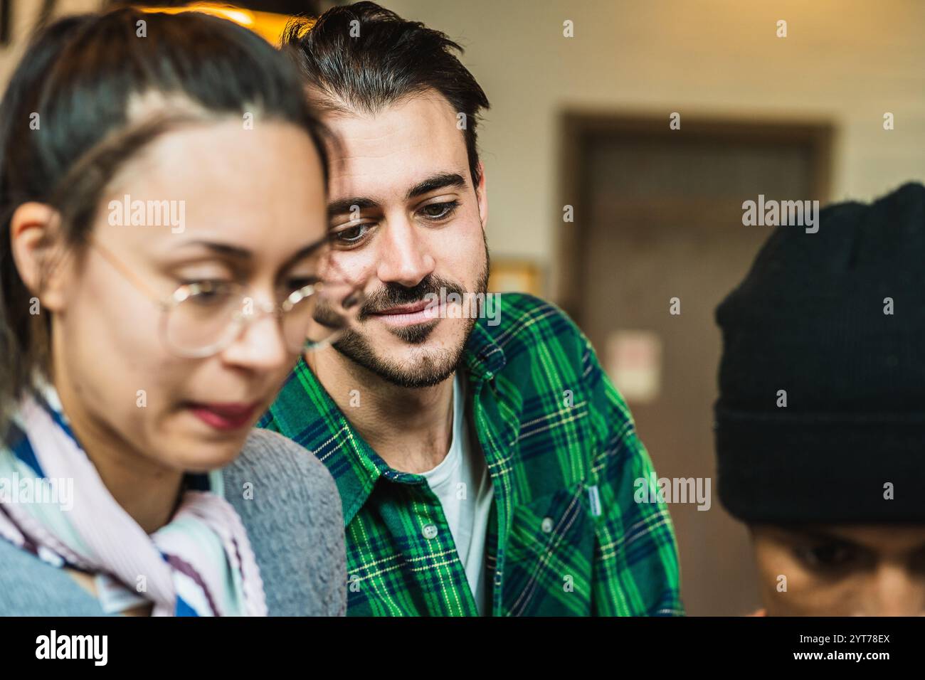 Collaborating in modern office diverse hi-res stock photography and ...