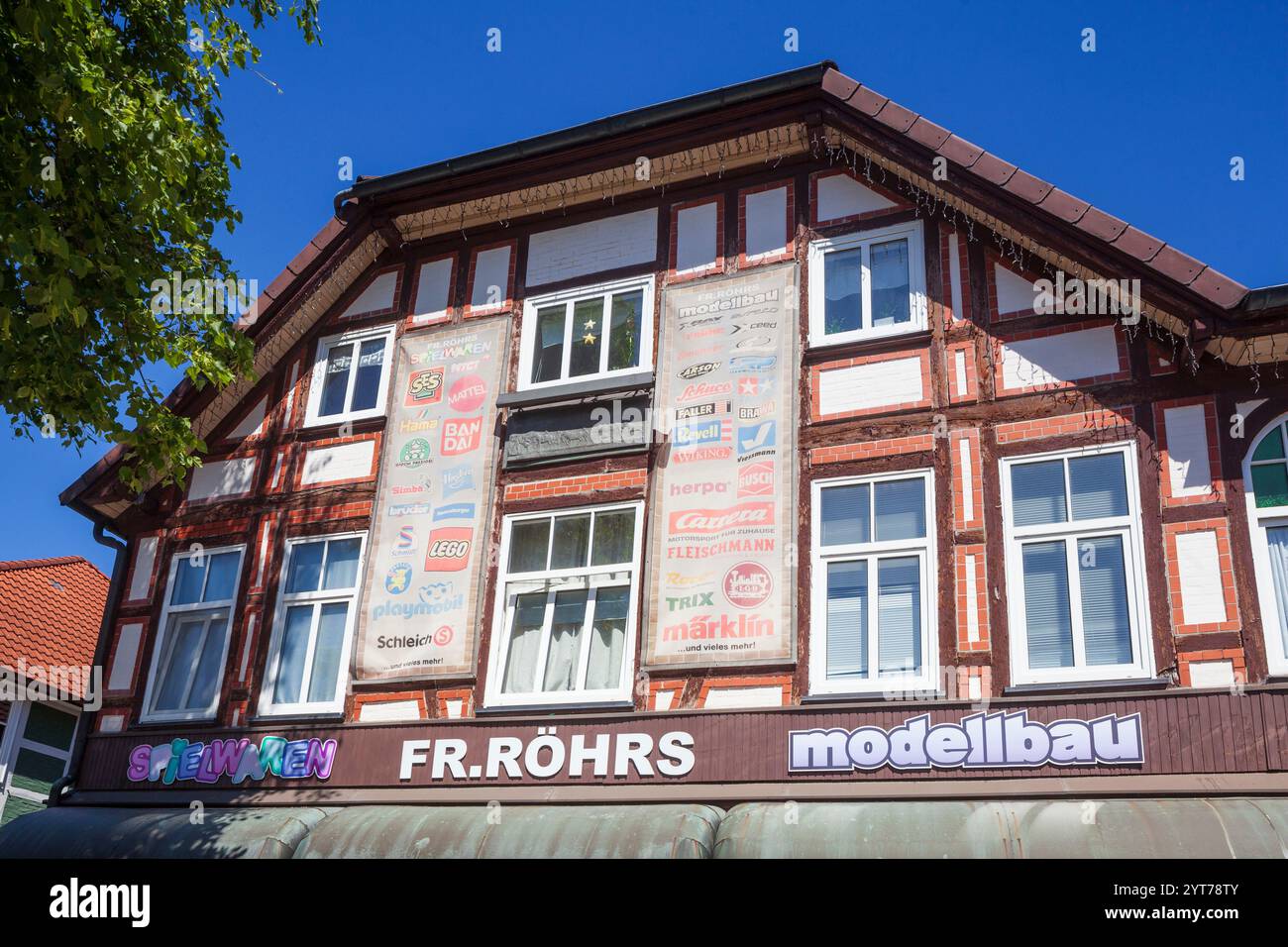 Toy store in the pedestrian zone grosse strasse hi-res stock ...