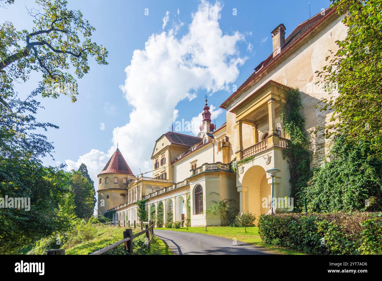 Schloss Hollenegg Castle in hamlet Hollenegg, Schwanberg, Styria ...