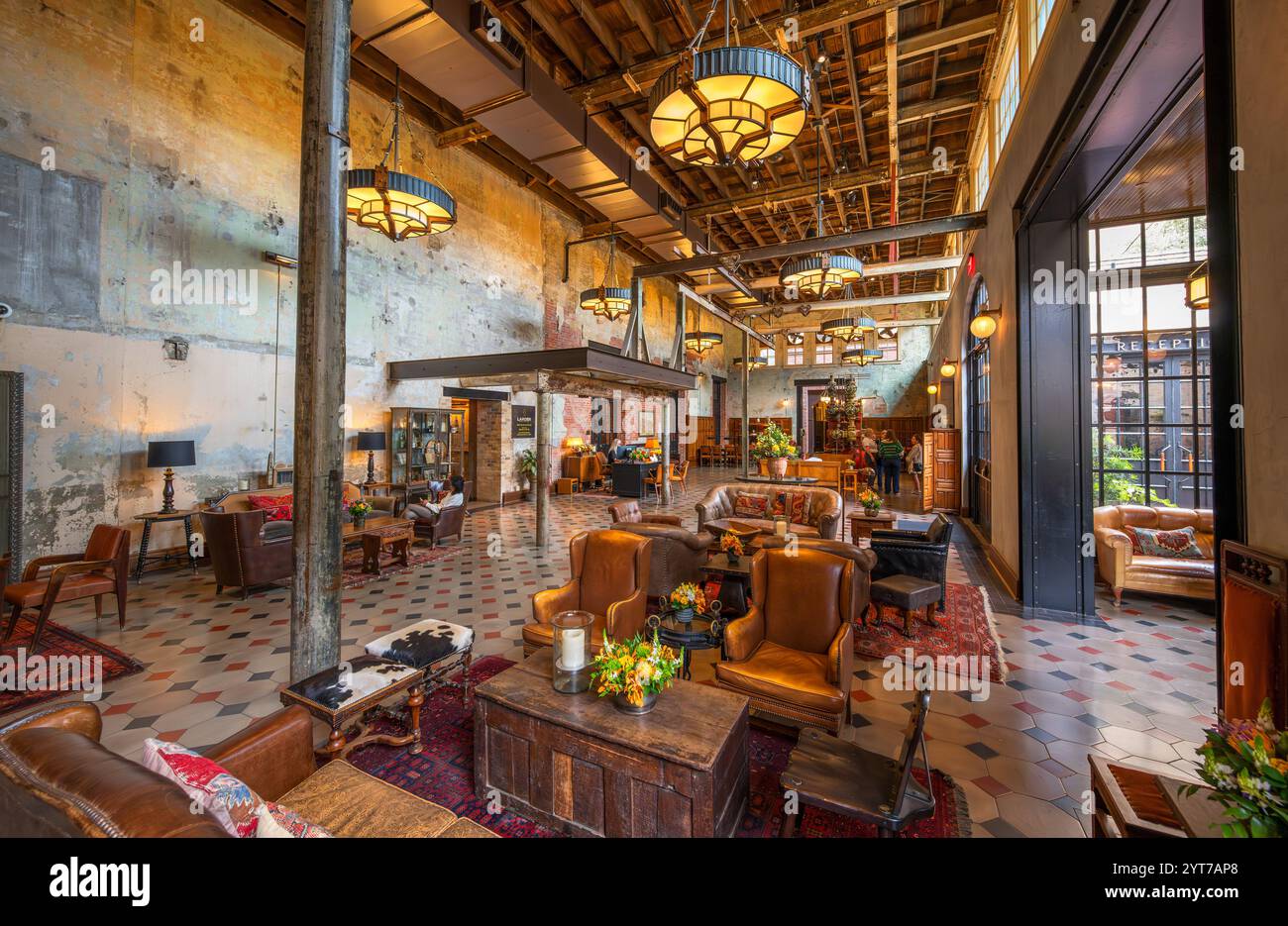 Lobby of the Hotel Emma, San Antonio, Texas, USA Stock Photo - Alamy