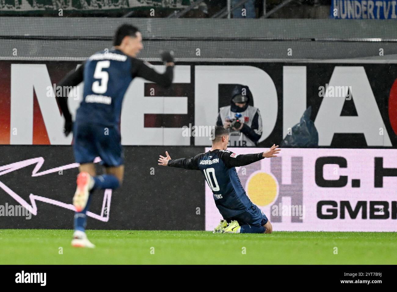 Paderborn, Germany. 06th Dec, 2024. Soccer: Bundesliga 2, SC Paderborn ...