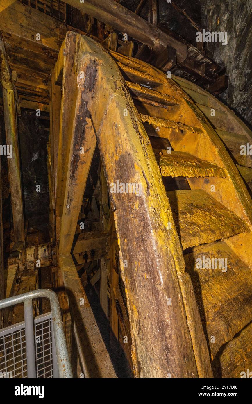 Old waterwheel in the rammelsberg visitor mine hi-res stock photography ...