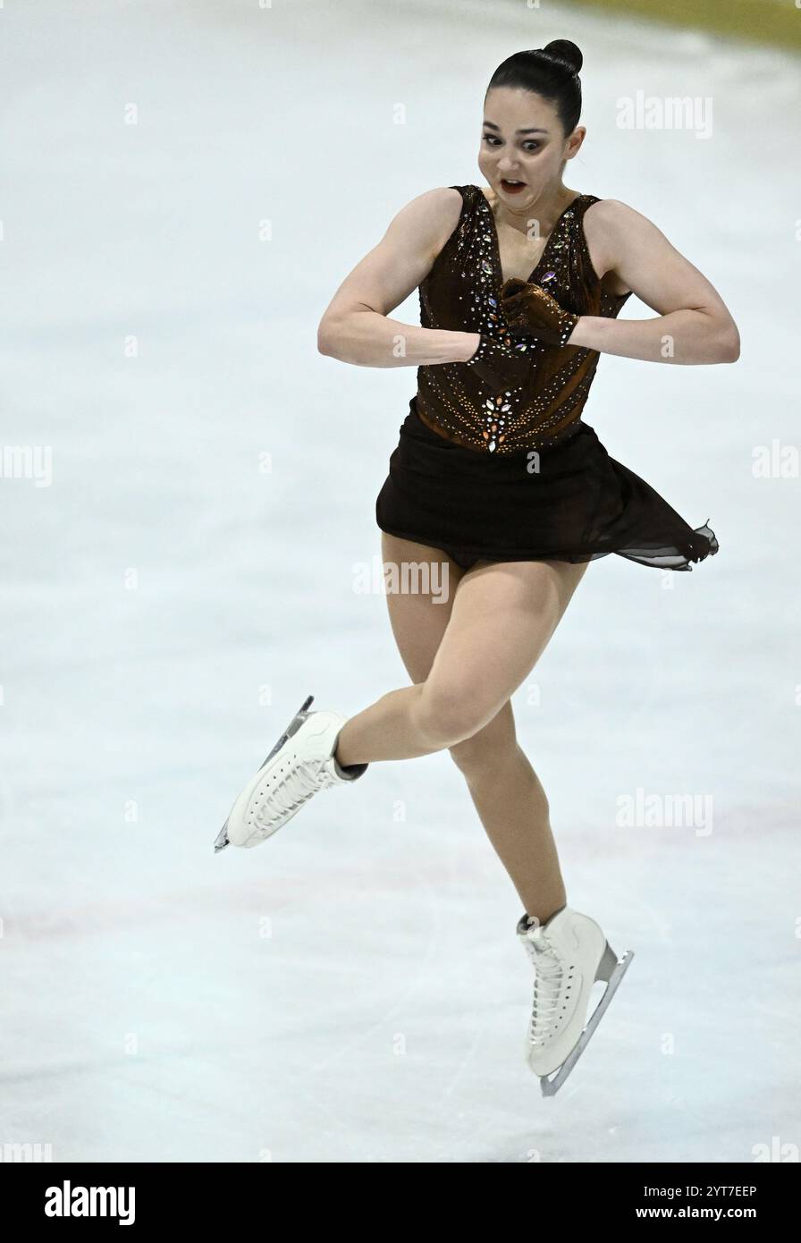 Zagreb, Croatia. 06th Dec, 2024. Selma Valitalo of Finland competes in ...