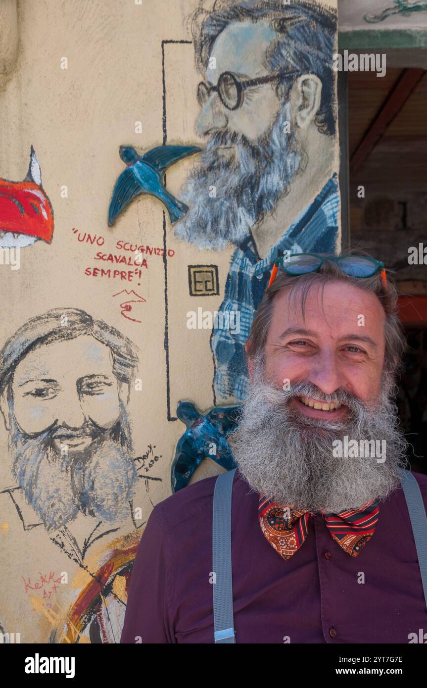 Portrait of Giovanni Casale founder of the association "Il risveglio ...