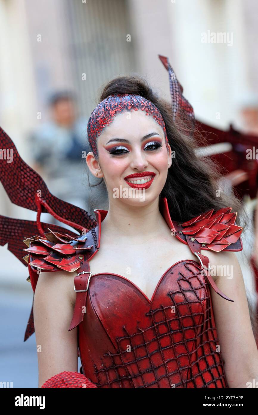 Moros y Cristianos, fiesta, portrait, women, parade, tradition, Rojales ...