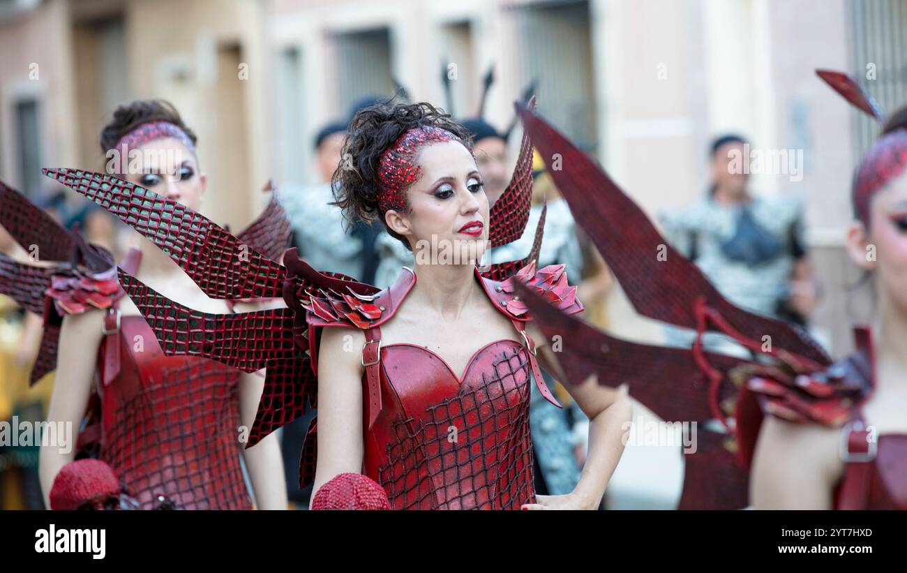 Moros y Cristianos, fiesta, portrait, women, parade, tradition, Rojales ...