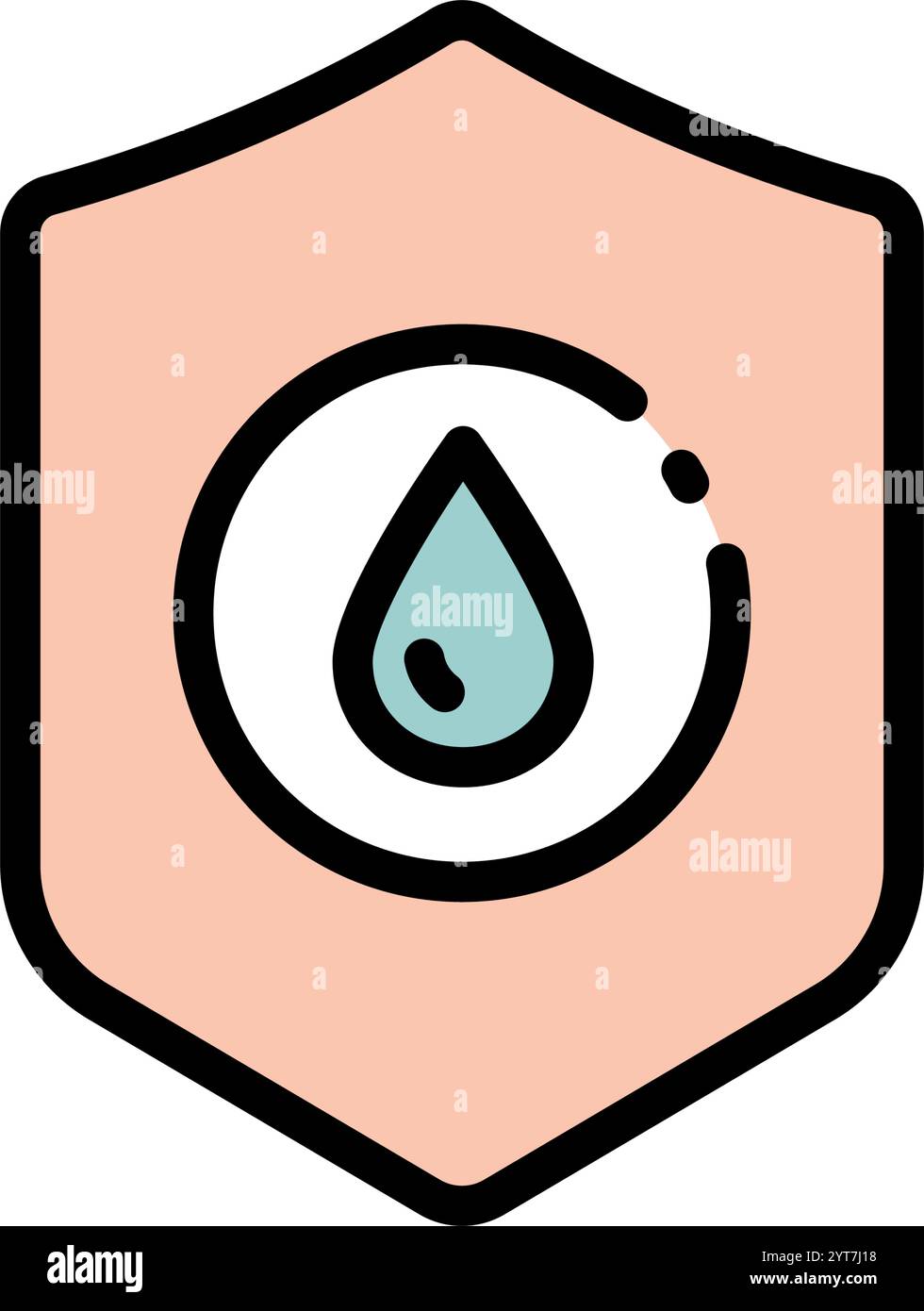 Filtration and purification water icon. Osmosis and desalination ...