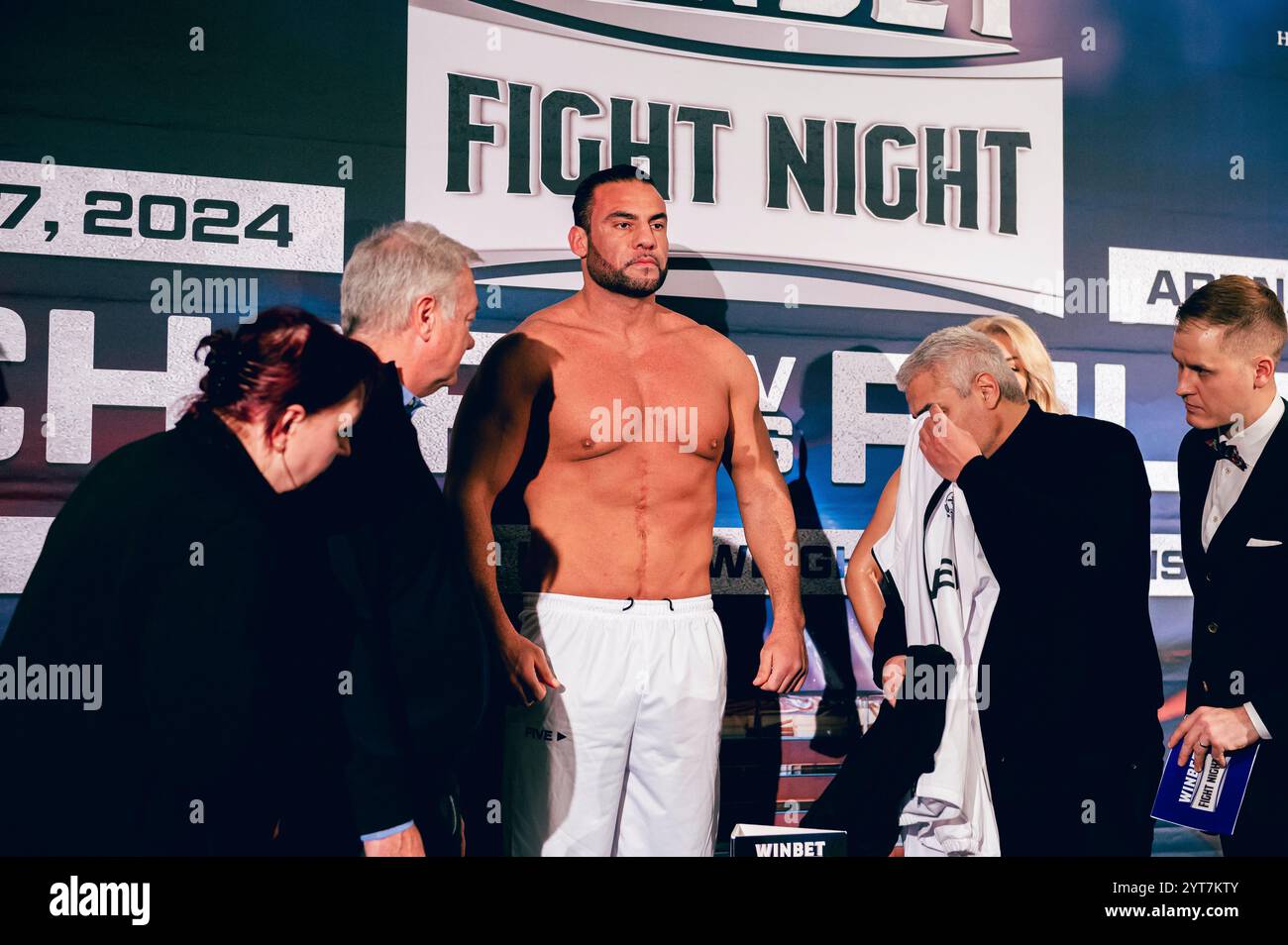 Sofia, Bulgaria Vitosha Hall, Marinela 06 December 2024 Kubrat Pulev vs ...