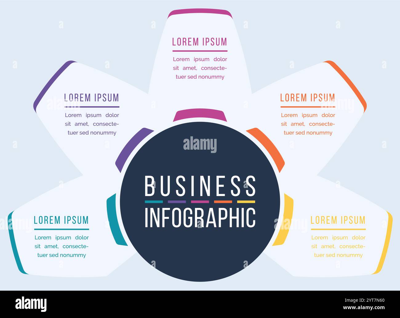 5 Steps Infographic design 5 steps, objects, elements or Options ...