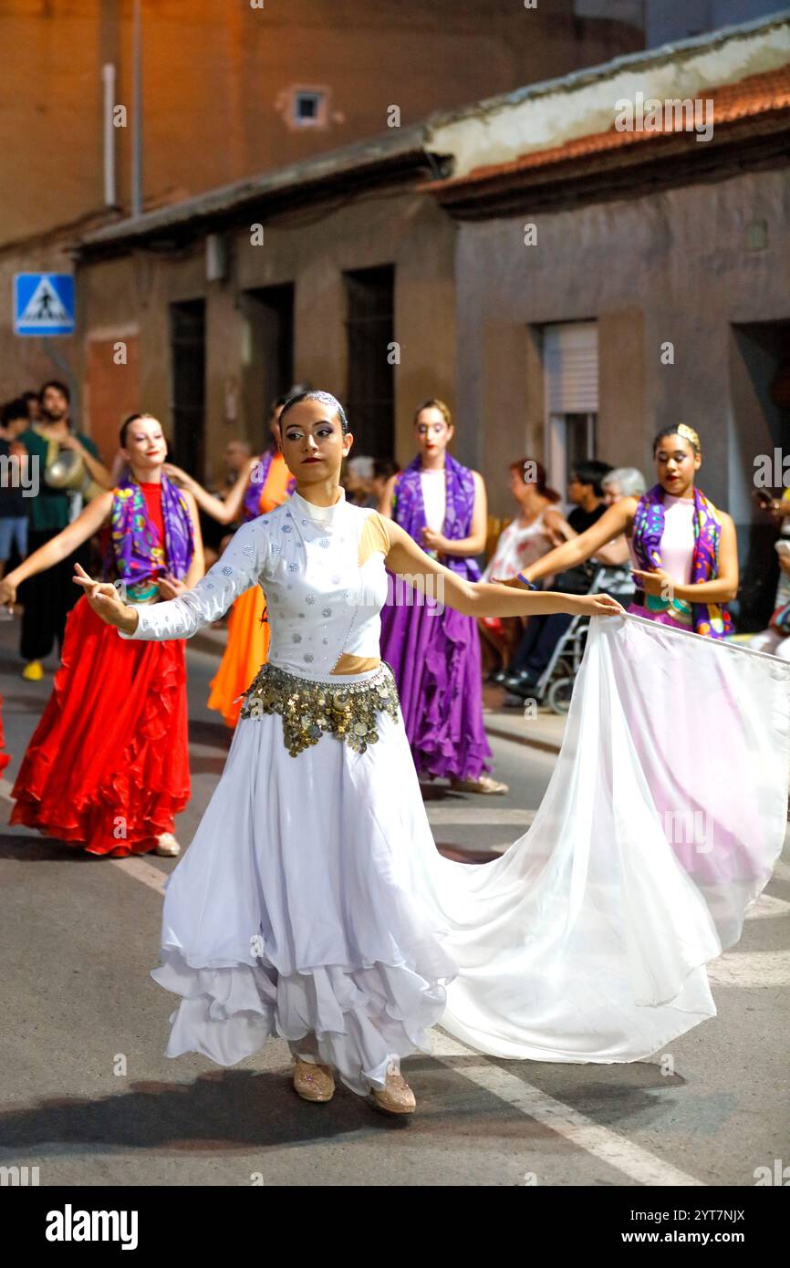 Moros y Cristianos, fiesta, portrait, women, parade, blue hour ...