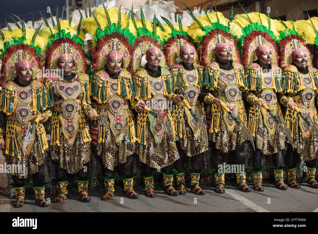 Moros y Cristianos, fiesta, portrait, women, parade, blue hour ...