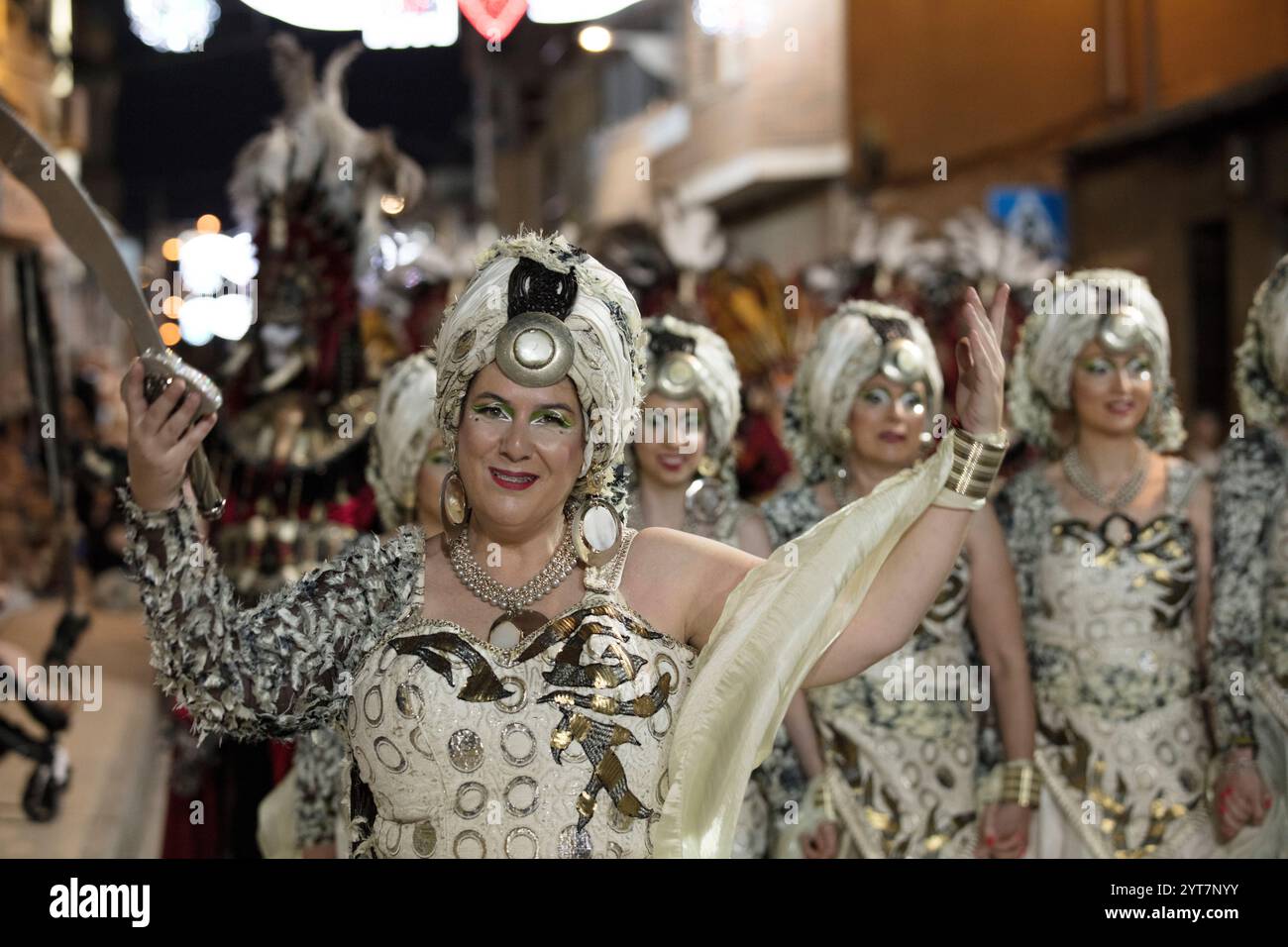 Moros y Cristianos, fiesta, portrait, women, parade, tradition, Rojales ...