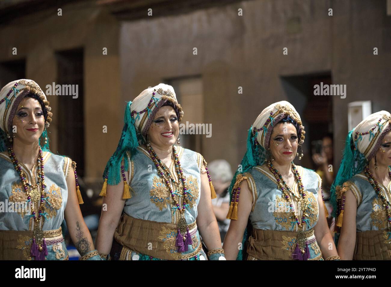 Moros y Cristianos, fiesta, portrait, women, parade, tradition, Rojales ...