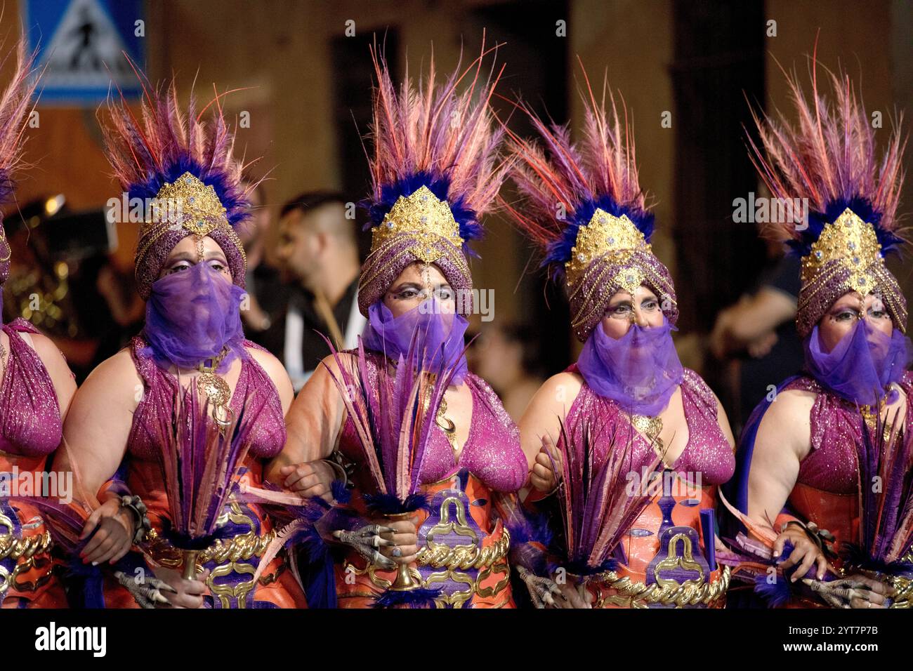Moros y Cristianos, fiesta, portrait, women, parade, tradition, Rojales ...